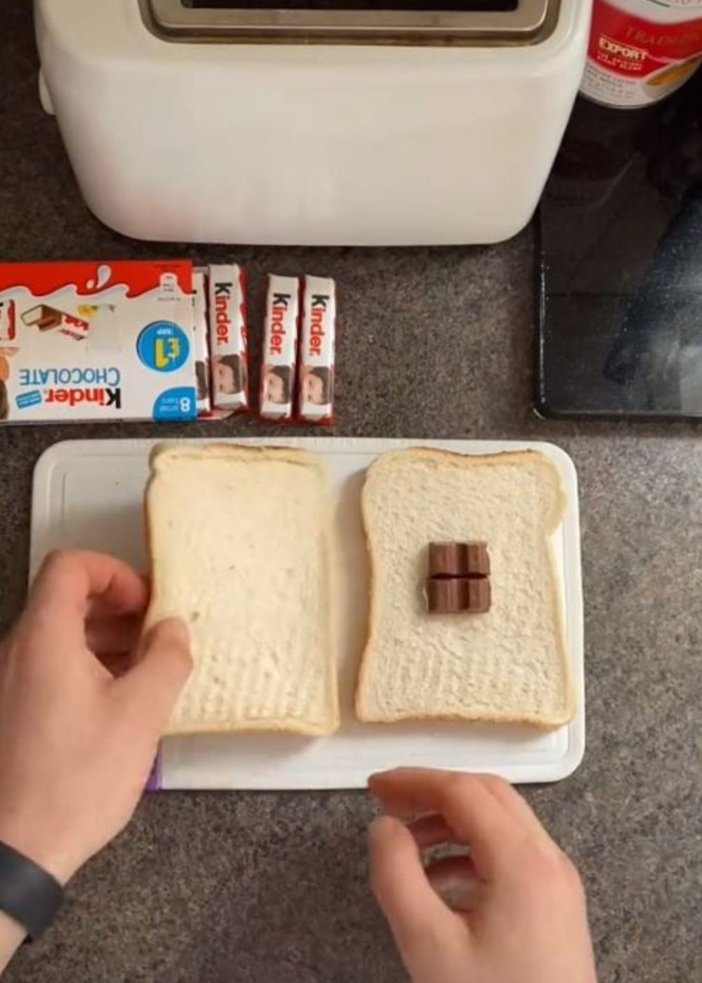 Revolutionary three-step hack for Kinder Chocolate toasties | New Idea