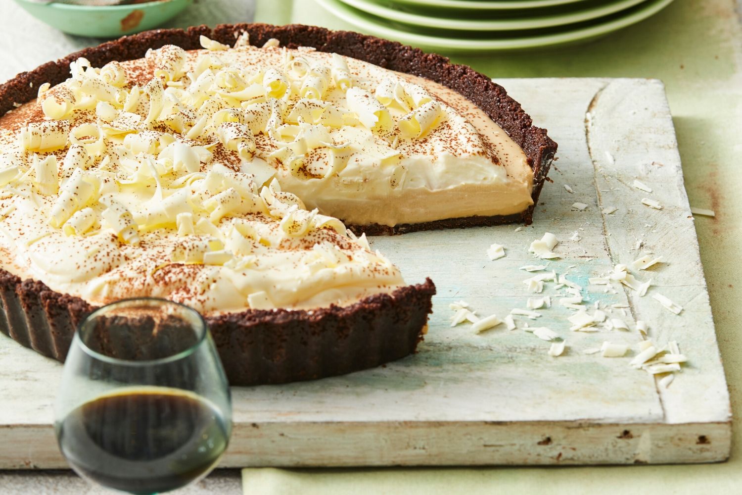 White Russian Vodka Cheesecake Tart Recipe | New Idea