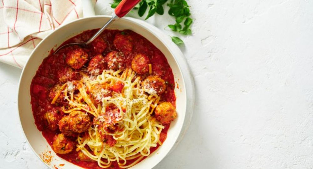 Pork and beef mince meatballs with linguine. Recipe | New Idea