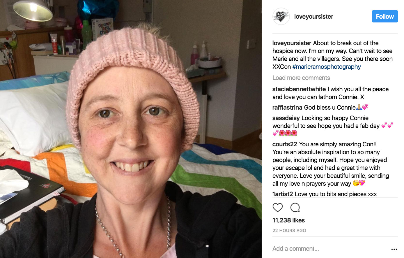 Connie Johnson 'broke out' of her hospice | New Idea