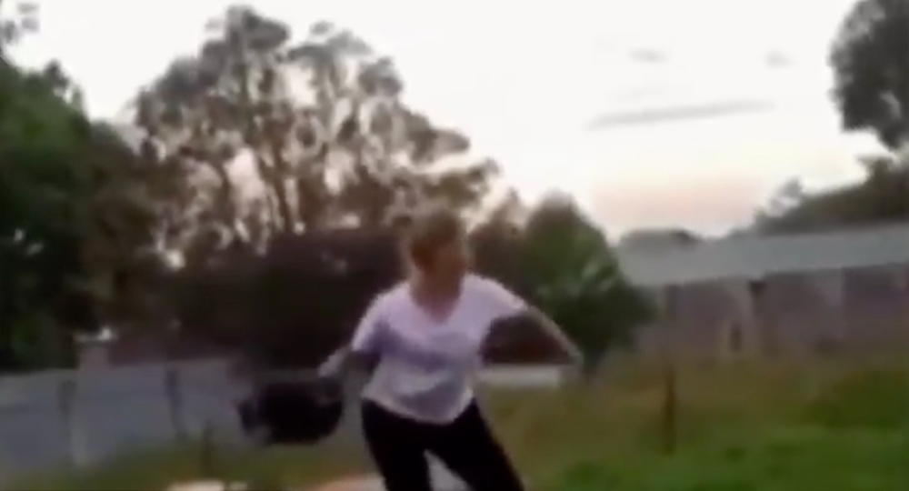 WATCH: Horrifying moment woman throws cat across yard | New Idea