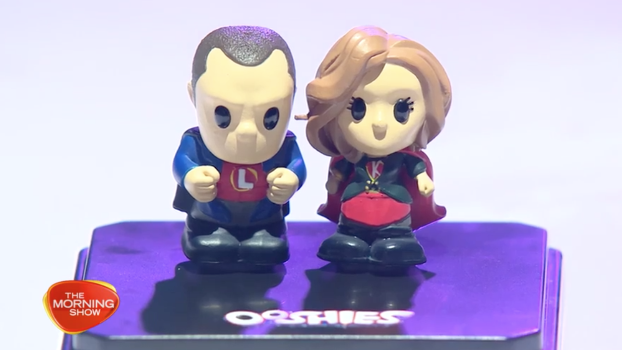 Larry Emdur and Kylie Gillies get their hands on the rarest Ooshies in ...