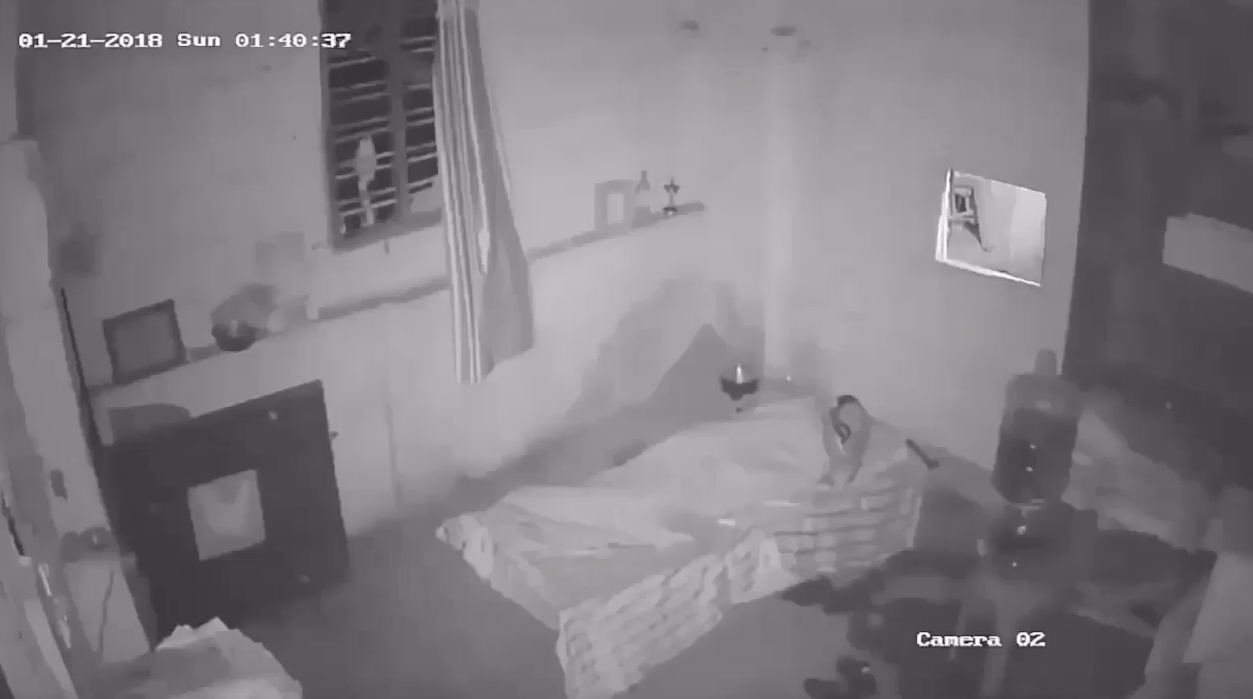 WATCH: Real or fake? Video shows 'ghost' staring at man as he sleeps ...