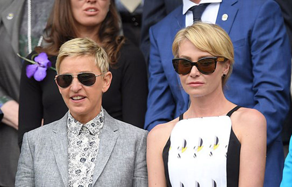 Ellen DeGeneres steps out without wedding ring amidst split rumours ...